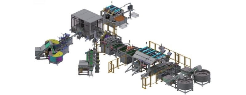 Automatic Nitrogen Gas Buffer Assembly Line 200pcs/Min